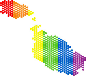 Lgbt spectrum dot germany map Royalty Free Vector Image
