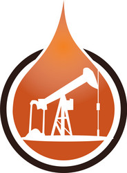 Oil mining Royalty Free Vector Image - VectorStock