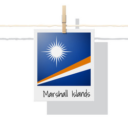 Marshall islands flag Royalty Free Vector Image