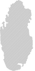 Qatar Map Black Contour Vector Images (74)