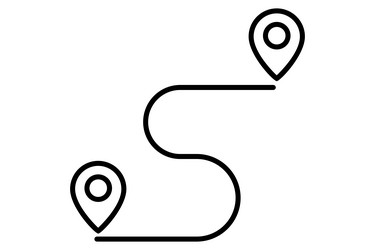 Road map icon icon related to travel planning and Vector Image