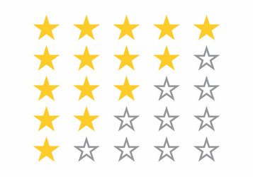Star rating element system Royalty Free Vector Image
