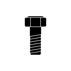 Screw bolt icon set design template isolated Vector Image