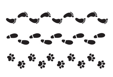 Simple Footprint Vector Images (over 4,100)