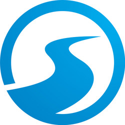 R river logo Royalty Free Vector Image - VectorStock