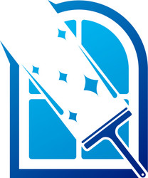 Window clean logo template creative Royalty Free Vector