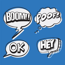 Expression words design for four Royalty Free Vector Image