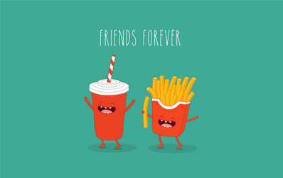 Best Friend Fries Burger Vector Images (25)