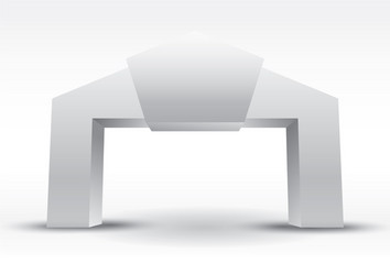 Gate exhibition Royalty Free Vector Image - VectorStock