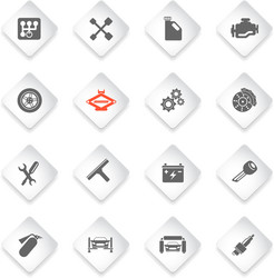 Auto service icons set Royalty Free Vector Image