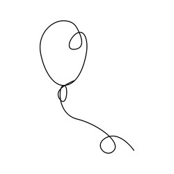 Balloon Line Art Party Vector Images (over 5,200)