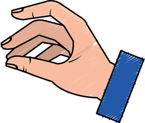 Hand gesture comic book pop art isolated Vector Image