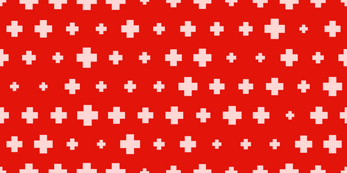 Seamless hospital background with plus symbols Vector Image