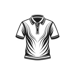 Drawing polo shirt technical fashion template Vector Image