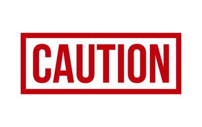 Red caution rubber stamp seal Royalty Free Vector Image