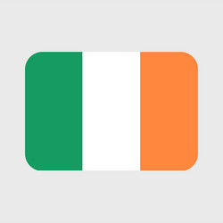 Ireland flag icon irish Royalty Free Vector Image