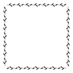Square frame with creative black-and-white Vector Image