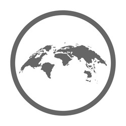 World map logo Royalty Free Vector Image - VectorStock