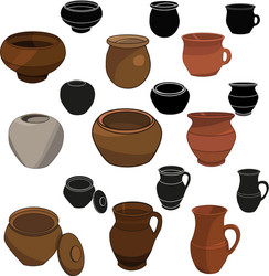 Isolated clay pot sketch Royalty Free Vector Image