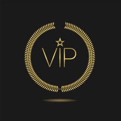Golden vip card Royalty Free Vector Image - VectorStock