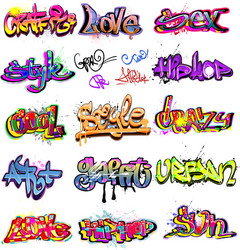 Graffiti collection Royalty Free Vector Image - VectorStock