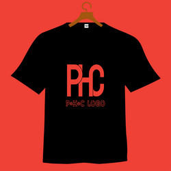 Phc logo t shirt design Royalty Free Vector Image
