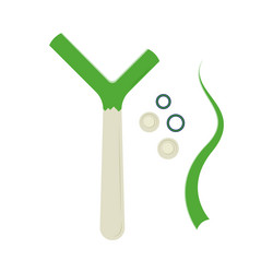 Spring onion icon with outline for design element Vector Image