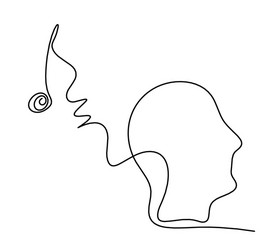 Male Line Drawing Profile Vector Images (over 1,200)