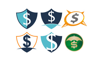 Flying dollars set Royalty Free Vector Image - VectorStock
