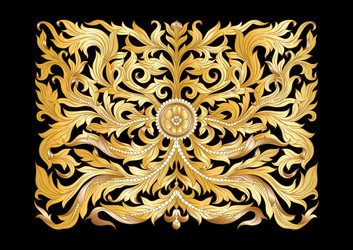 Elements in baroque rococo victorian Royalty Free Vector