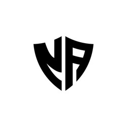 Na monogram logo with sharped shape design Vector Image
