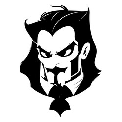 Halloween dracula scary sketch hand draw Vector Image