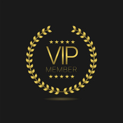 Golden vip card Royalty Free Vector Image - VectorStock