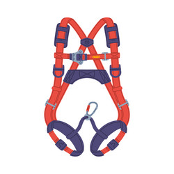Harness strap and fastener as climbing equipment Vector Image