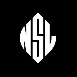 Nsl logo letter design Royalty Free Vector Image