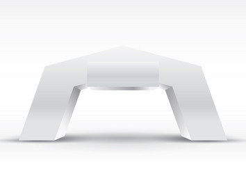 Gate exhibition Royalty Free Vector Image - VectorStock