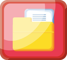 File manager app on white background Royalty Free Vector