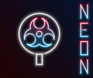 Biohazard symbol neon Vector Images & Graphics for Commercial Use ...