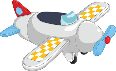 Happy plane cartoon Royalty Free Vector Image - VectorStock