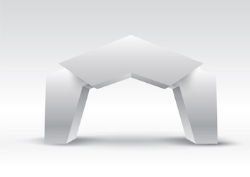 Gate exhibition Royalty Free Vector Image - VectorStock