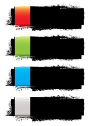 Grunge black strip Royalty Free Vector Image - VectorStock