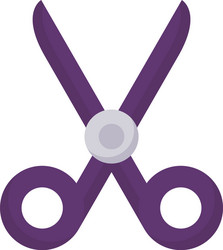 Purple scissor design Royalty Free Vector Image