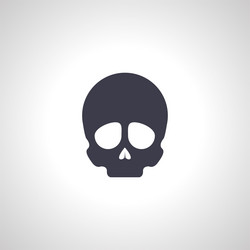 Skull icon death icon icon Royalty Free Vector Image