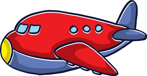 Happy plane cartoon Royalty Free Vector Image - VectorStock