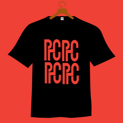 Phc logo t shirt design Royalty Free Vector Image