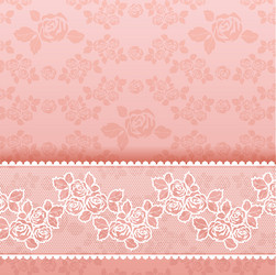 Pink Lace Floral Background Royalty Free Vector Image
