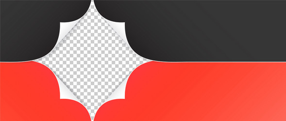 Realistic paper corners isolated on transparent Vector Image