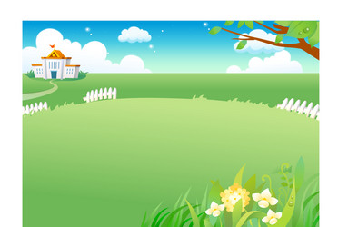 School landscape background Royalty Free Vector Image