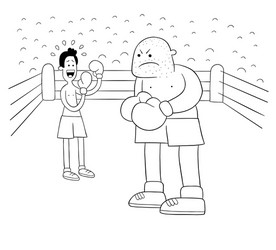 Strong and Weak Cartoon Vector Images (over 210)