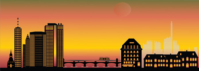 Generic City Skyline Vector Images (over 1,000)